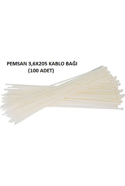 Pemsan 3,6X205 Kablo Bağı Pemsan 3,6X205 Kablo Bağı