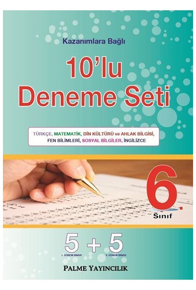 Palme Yayınları 6.Sınıf 10 ' Lu Deneme Seti
