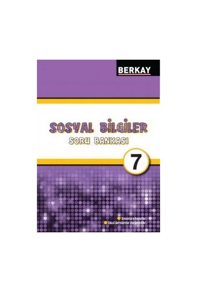 Berkay Yayınları 7. Sınıf Sosyal Bilgiler Soru Bankası