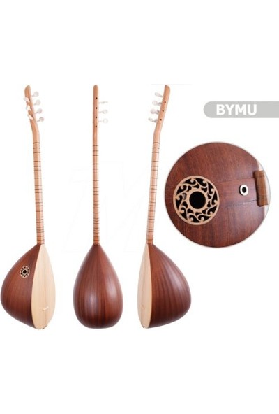 Bağlama Yaprak Maun Uzun Bymu+Kılıf Hediyeli