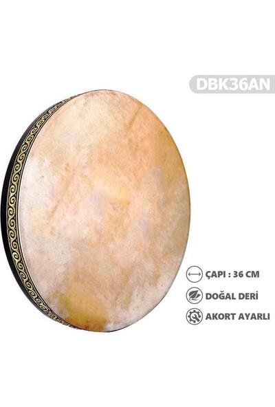 Ritim Bendir Ayarlı Naturel DBK36AN Ritim Bendir Ayarlı Naturel DBK36AN