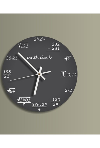 Markakanvas Ahşap Yuvarlak Duvar Saati