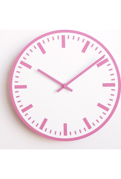 Markakanvas Ahşap Yuvarlak Duvar Saati