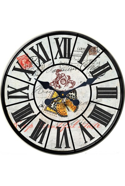 Markakanvas Ahşap Yuvarlak Duvar Saati Markakanvas Ahşap Yuvarlak Duvar Saati