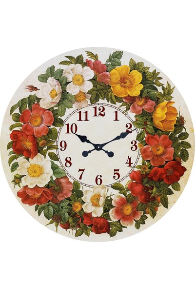 Markakanvas Ahşap Yuvarlak Duvar Saati Markakanvas Ahşap Yuvarlak Duvar Saati