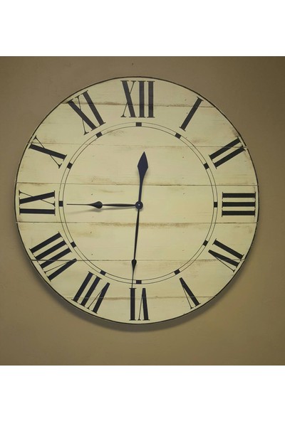 Markakanvas Ahşap Yuvarlak Duvar Saati Markakanvas Ahşap Yuvarlak Duvar Saati