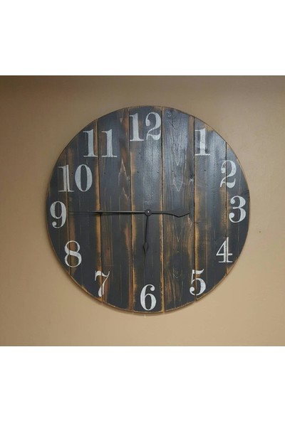 Markakanvas Ahşap Yuvarlak Duvar Saati Markakanvas Ahşap Yuvarlak Duvar Saati