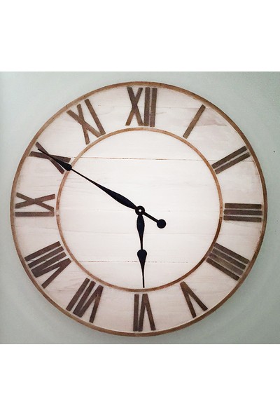 Markakanvas Ahşap Yuvarlak Duvar Saati Markakanvas Ahşap Yuvarlak Duvar Saati