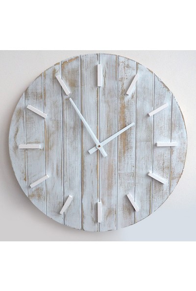 Markakanvas Ahşap Yuvarlak Duvar Saati Markakanvas Ahşap Yuvarlak Duvar Saati