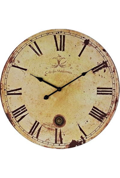 Markakanvas Ahşap Yuvarlak Duvar Saati Markakanvas Ahşap Yuvarlak Duvar Saati