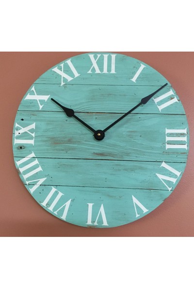 Markakanvas Ahşap Yuvarlak Duvar Saati Markakanvas Ahşap Yuvarlak Duvar Saati