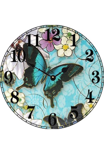 Markakanvas Ahşap Yuvarlak Duvar Saati