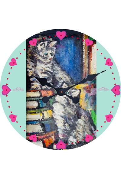Markakanvas Ahşap Yuvarlak Sevgi, Aşk, Love Duvar Saati Markakanvas Ahşap Yuvarlak Sevgi, Aşk, Love Duvar Saati