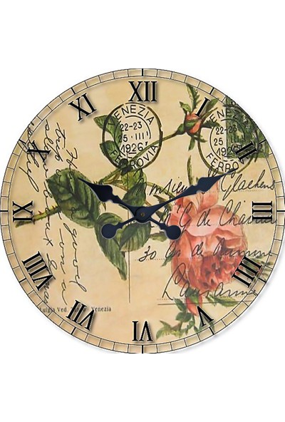 Markakanvas Ahşap Yuvarlak Duvar Saati Markakanvas Ahşap Yuvarlak Duvar Saati