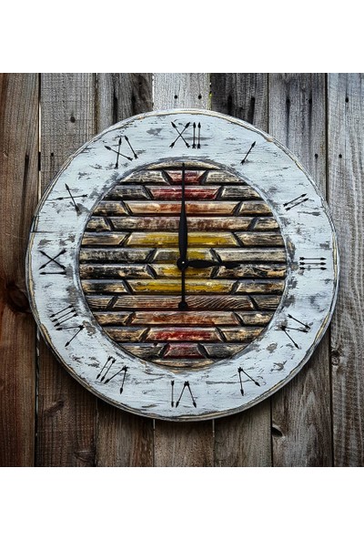 Markakanvas Ahşap Yuvarlak Duvar Saati Markakanvas Ahşap Yuvarlak Duvar Saati