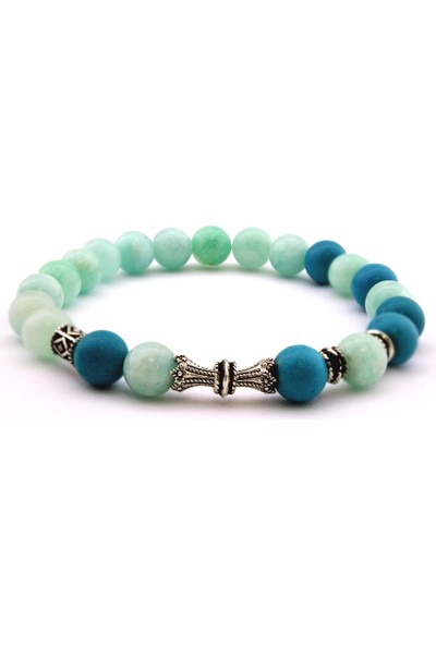 Mizgino Amazonit-Turkuaz Doğaltaş Bileklik Mizgino Amazonit-Turkuaz Doğaltaş Bileklik