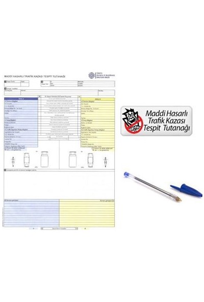 Modacar Trafik Kaza Tespit Tutanağı Kalemli 570072