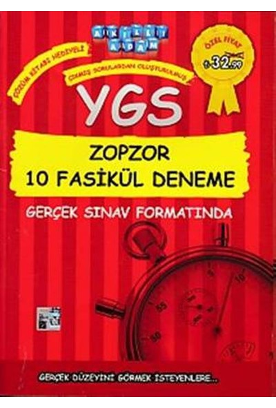 Akıllı Adam YGS Zopzor 10 Fasikül Deneme Sınavı