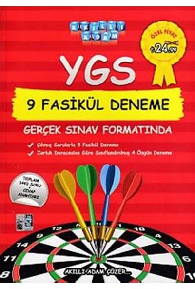 Akıllı Adam YGS 9 Fasikül Deneme