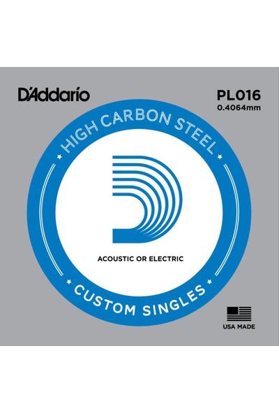 Daddario Pl016 Elektro Ve Akustik (G) Sol Teli