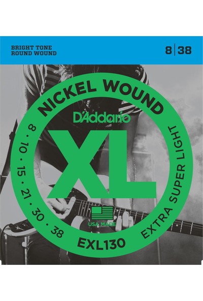 D'Addario EXL130 Elektro Gitar Teli (8-38)