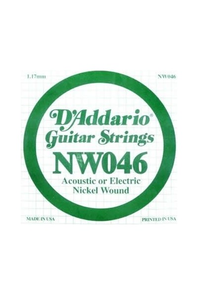 Daddario Nw046 Elektro Ve Akustik (E) Kalın Mi Teli