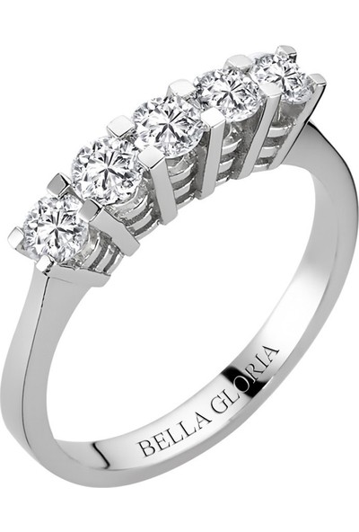 Bella Gloria 0,75ct Pırlanta Beştaş Alyans (AL15004)