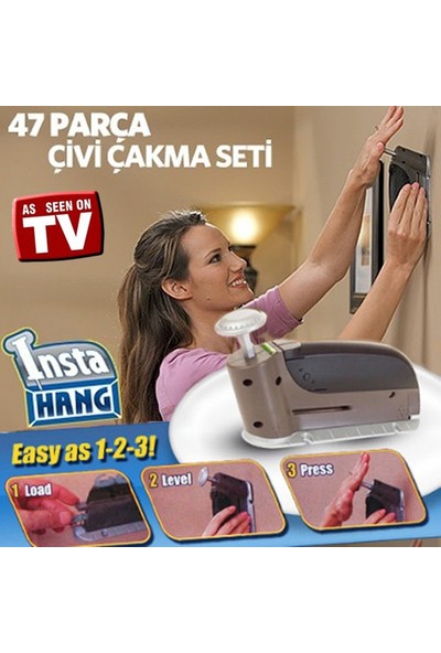 Pratik Insta Hang Çekiçsiz Pratik Çivi Çakma Seti Pratik Insta Hang Çekiçsiz Pratik Çivi Çakma Seti