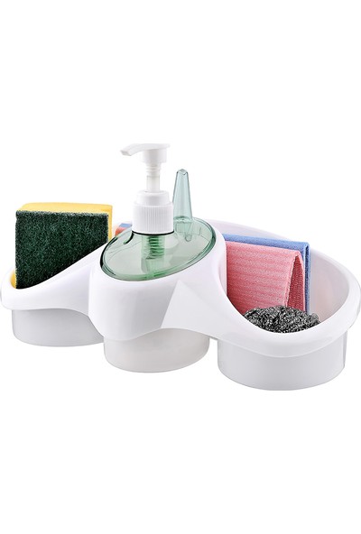 Pratik Sünger Hazneli Sıvı Sabunluk