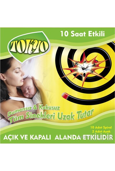 Pratik Tokyo Kokusuz Dumansız Spiral Haşere Sivrisinek Kovucu Pratik Tokyo Kokusuz Dumansız Spiral Haşere Sivrisinek Kovucu