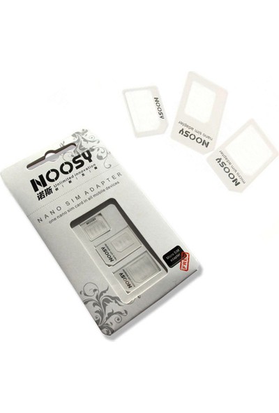 Pratik Noosy Nano ve Micro Sim Kart Adaptörü Pratik Noosy Nano ve Micro Sim Kart Adaptörü