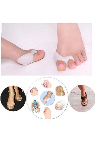Pratik Makaralı 2 Parmağa Geçen Ayak Bunyon Koruyucu (2 Adet) V25 Pratik Makaralı 2 Parmağa Geçen Ayak Bunyon Koruyucu (2 Adet) V25