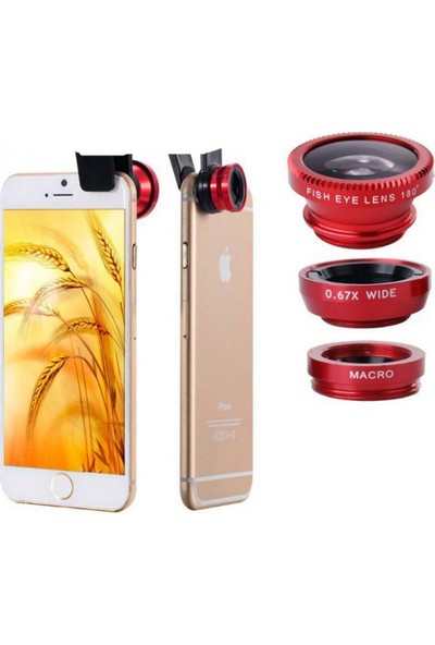 Kingboss Balık Gözü Geniş Açı Makro Lens Tüm Telefonlar İçin Kingboss Balık Gözü Geniş Açı Makro Lens Tüm Telefonlar İçin