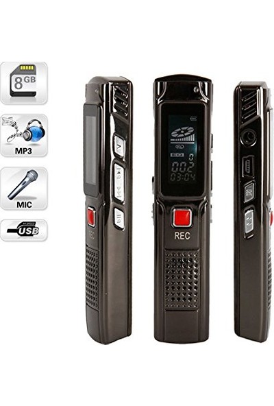 Kingboss Dijital Ses Kayıt Cihazı Mp3 Çalar Kingboss Profesyonel Ses Kayıt Cihazı 8 Gb