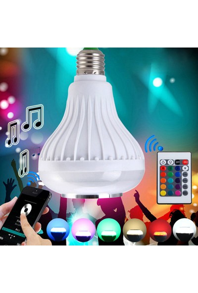 Forland Bluetooth Hoparlör Ve Led Lamba Uzaktan Kumandalı Ampül Forland Bluetooth Hoparlör Ve Led Lamba Uzaktan Kumandalı Ampül