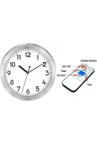 Mytech Duvar Saati Kamera Kumandalı Mytech Duvar Saati Kamera Kumandalı