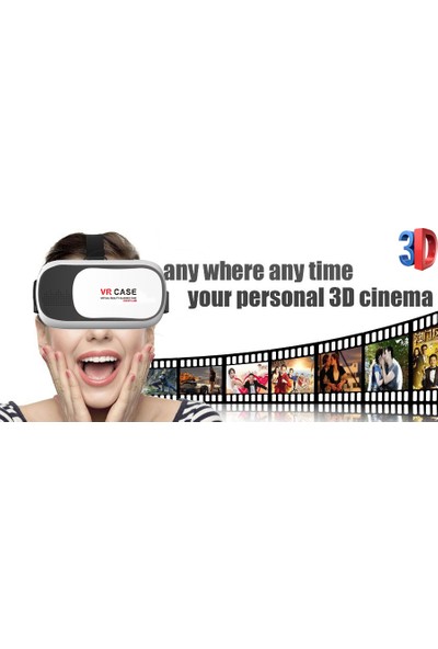 Vr-Box Akıllı Gözlük Google Vr Case 3D Gözlük