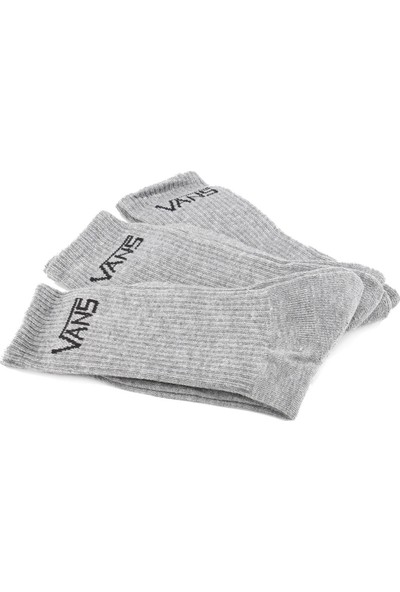 Vans Vxrzhtg Classıc Crew (3Pk Gri Erkek Çorap Vans Vxrzhtg Classıc Crew (3Pk Gri Erkek Çorap