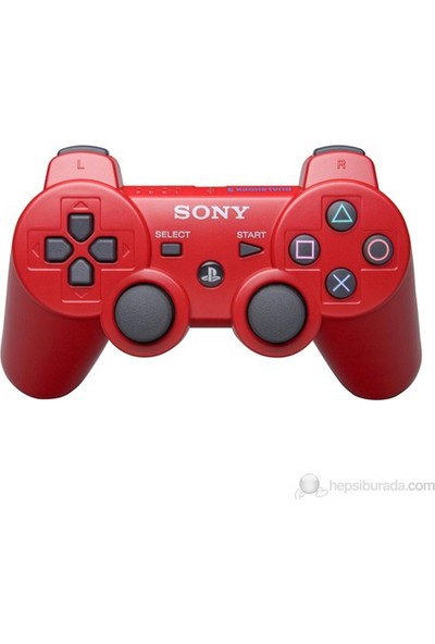 Sony Kırmızı PS3 Oyun Kolu - Wireless Controller
