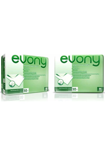 Evony 60X90 Yatak Koruyucu Örtü 30 Adet