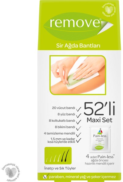 Remove Sirağda Bant 52Li İnatçı-Sık Tüy Remove Sirağda Bant 52Li İnatçı-Sık Tüy