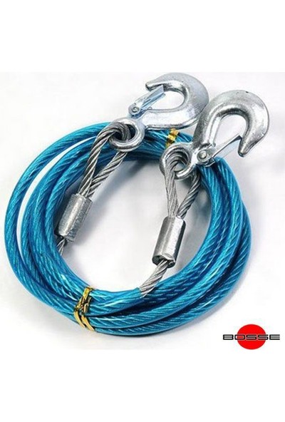 Tvet Oto Çekme Halatı Çelik İzoleli Çeki Halatı 2 Ton 3 Metre