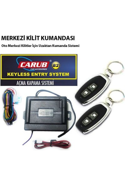 Tvet Oto Merkezi Kilit Kumandası Aç Kapa 12 Volt Carub 2 Tuşlu N01 Tvet Oto Merkezi Kilit Kumandası Aç Kapa 12 Volt Carub 2 Tuşlu N01