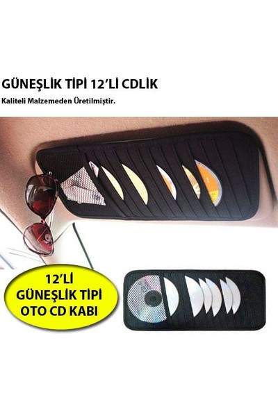 Tvet Oto Güneşlik İçin Cd Kabı 12Li Cdlik Tvet Oto Güneşlik İçin Cd Kabı 12Li Cdlik