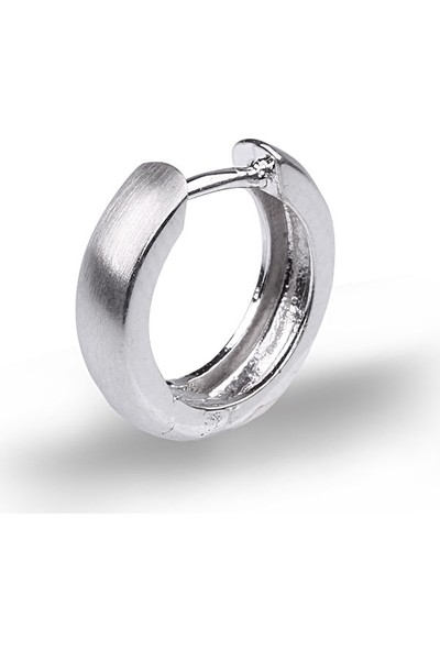 Ejoya Mat Gümüş Erkek Küpesi 15 X 4 Mm 73937