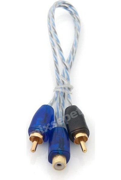 Tvet Pilippo Pı-2Fm Y Kablo 2 Erkek 1 Dişi Rca Kablo