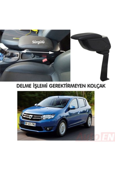 AutoEN Dacia Sandero 2013 ve Sonrası Kol Dayama Kolçak Siyah Delme Yok! AutoEN Dacia Sandero 2013 ve Sonrası Kol Dayama Kolçak Siyah Delme Yok!