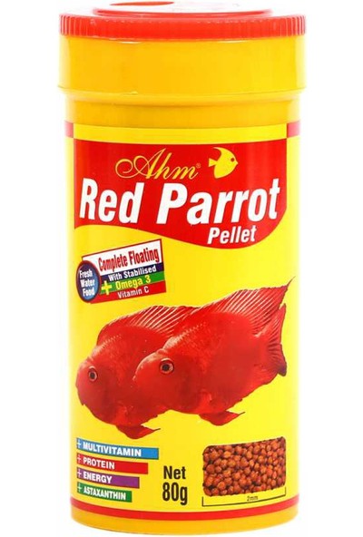 Ahm Red Parrot Pellet 250 Ml. Ahm Red Parrot Pellet 250 Ml.