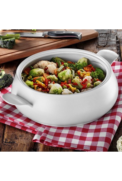 Porflame Porselen 3, 6 lt Tencere