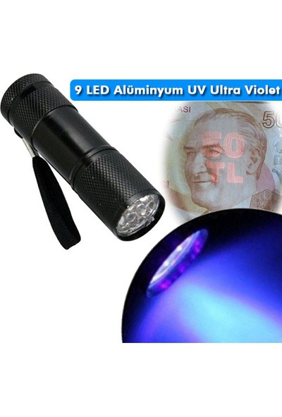 SkyWolfEye Taşınabilir 9 Led Ultra Violet El Feneri - Uv El Feneri SkyWolfEye Taşınabilir 9 Led Ultra Violet El Feneri - Uv El Feneri